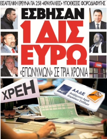 Όταν η ΑΑΔΕ ΠΑΡΑΝΟΜΕΙ ΚΑΙ ΛΕΙΤΟΥΡΓΕΙ ΑΝΤΙΣΥΝΤΑΓΜΑΤΙΚΑ, ΤΟΤΕ ΟΙ ΑΠΛΟΙ ...